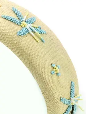 Prada Bead-embellished Canvas Headband