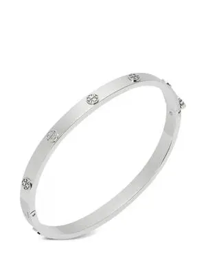 Tory Burch Icon Hinge Bracelet With Studded Double T Motifs