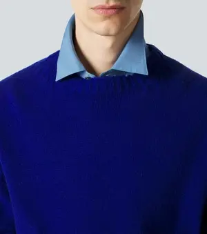 TOM FORD Wool And Cashmere Crew Neck Sweater - Blue