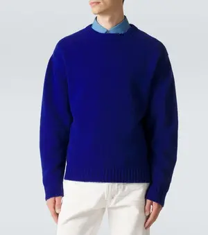TOM FORD Wool And Cashmere Crew Neck Sweater - Blue