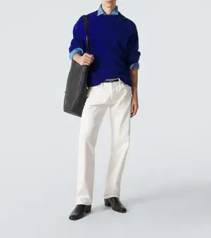 TOM FORD Wool And Cashmere Crew Neck Sweater - Blue