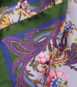 Etro Printed Silk Twill Scarf - Multicoloured