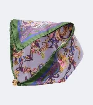 Etro Printed Silk Twill Scarf - Multicoloured