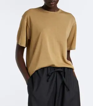 TOTEME Knitted T-shirt - Beige