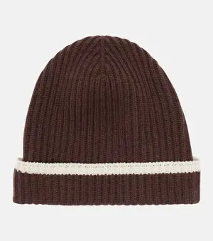 Brunello Cucinelli Monili Ribbed-knit Cashmere Beanie