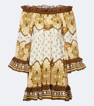 La DoubleJ Printed Cotton Mini Dress - Multicoloured