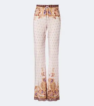 ALEXANDRA MIRO Maria Printed Straight Leg Trousers - Multicoloured