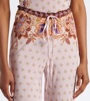 ALEXANDRA MIRO Maria Printed Straight Leg Trousers