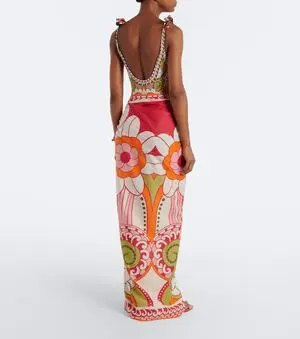 La DoubleJ Printed Cotton Beach Cover-up - Multicoloured
