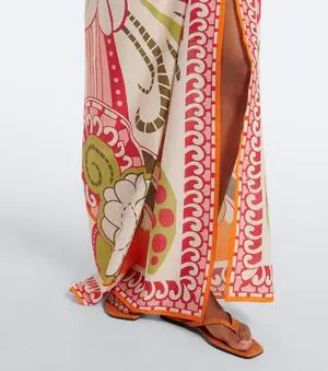 La DoubleJ Printed Cotton Beach Cover-up - Multicoloured