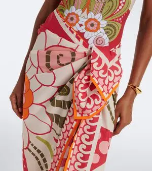 La DoubleJ Printed Cotton Beach Cover-up - Multicoloured
