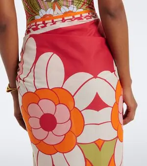 La DoubleJ Printed Cotton Beach Cover-up - Multicoloured