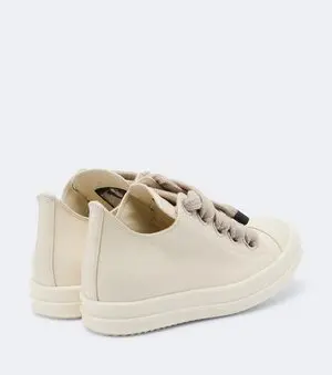 Rick Owens Jumbolace Leather Sneakers - White