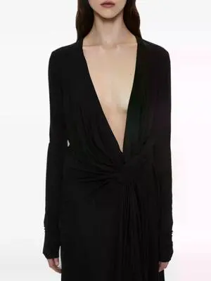 Christopher Esber Spire Plunging Knotted Dress