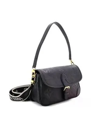 LOUIS VUITTON Diane Nm Monogram Empreinte Giant Shoulder Bag - Black