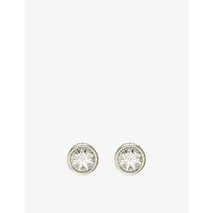 TWOJEYS Starline Stone 925 Sterling Stud Earrings - Silver