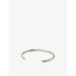 TWOJEYS Plated Brass Bangle With Engraved Star Pattern