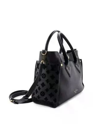 LOUIS VUITTON Monogram Tuffetage Leather Mm Tote Bag - Black