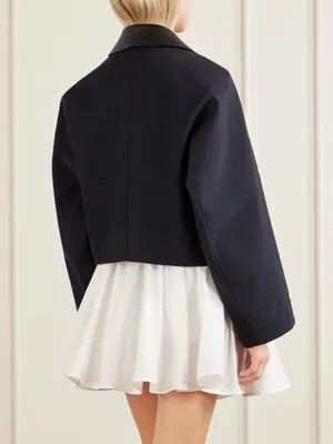 Givenchy Cotton And Wool-blend Gabardine Jacket - Blue