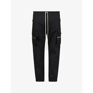 Rick Owens Mastodon Slim-fit Cotton Cargo Trousers - Black