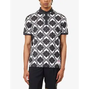 J. Lindeberg 30y Tour Tech Woven Polo T-shirt