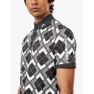 J. Lindeberg 30y Tour Tech Woven Polo T-shirt