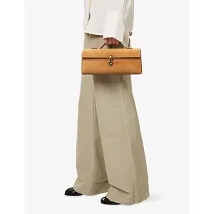 Savette Symmetry Slim Suede Top-handle Bag