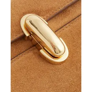 Savette Symmetry Slim Suede Top-handle Bag
