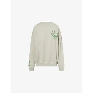 DAMSON MADDER Deli Dog Cotton-jersey Sweatshirt - Grey