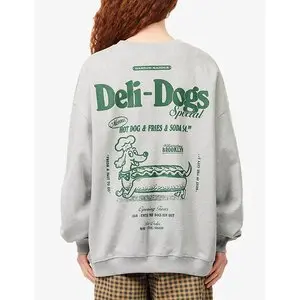 DAMSON MADDER Deli Dog Cotton-jersey Sweatshirt