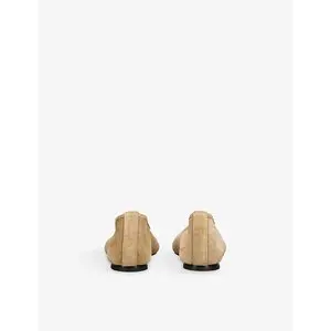Dear Frances Balla Strap Leather Ballet Flats - Camel