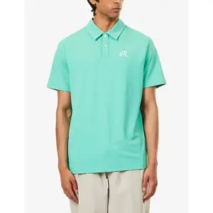 MALBON Fairway Woven Polo T-shirt