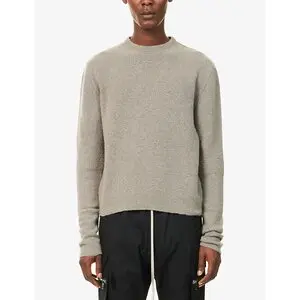 Rick Owens Crew Neck Cashmere Blend Jumper - Dust