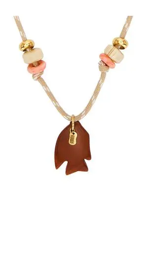FLÃ²WZE Flówze X Collanine Rope Necklace With Fish Pendant