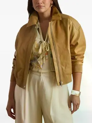Ralph Lauren Lambskin Leather Flight Jacket