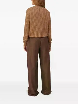 RETORI Retro Sartorial Double-pleated Wool Trousers