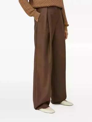 RETORI Retro Sartorial Double-pleated Wool Trousers