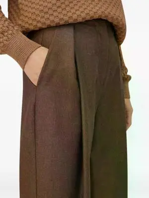 RETORI Retro Sartorial Double-pleated Wool Trousers