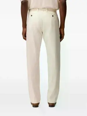 RETORI Belted Cotton Gabardine Trousers