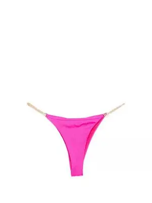 CHIARA FERRAGNI Embellished Logo Plaque Bikini Bottoms - Pink