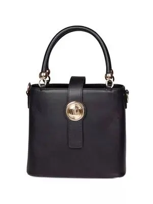 MARCO CASTELLI Marco Castelli Agape Leather Tote Bag Black