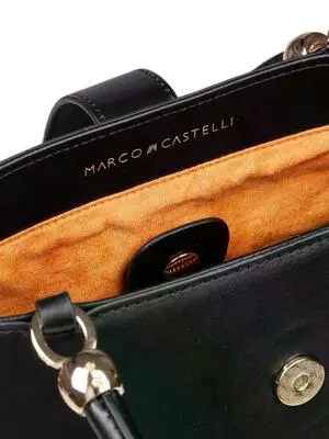 MARCO CASTELLI Agape Leather Tote Bag - Black