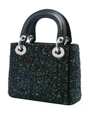 Dior Mini Lady Sequin Embellished Satchel