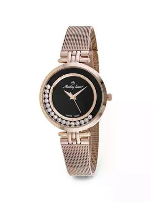 MATHEY TISSOT Fleury Xvi 32mm Crystal-embellished Watch - Black