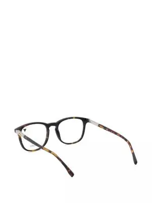 Lacoste Tortoiseshell-effect Round Frame Eyeglasses