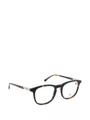 Lacoste Tortoiseshell-effect Round Frame Eyeglasses