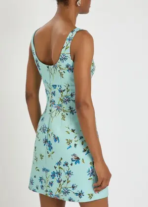 EMILIA WICKSTEAD Floral-print Faille Mini Dress