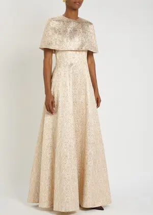 EMILIA WICKSTEAD Lucretia Floral-jacquard Gown