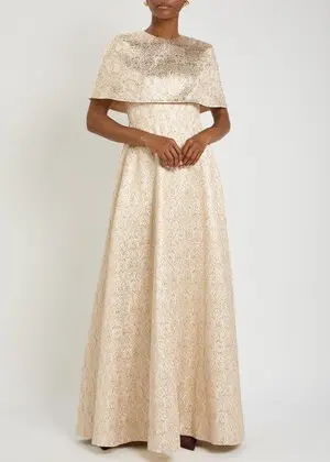 EMILIA WICKSTEAD Lucretia Floral-jacquard Gown