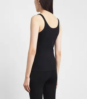 Sandro Ribbed Lace-trimmed Tank Top